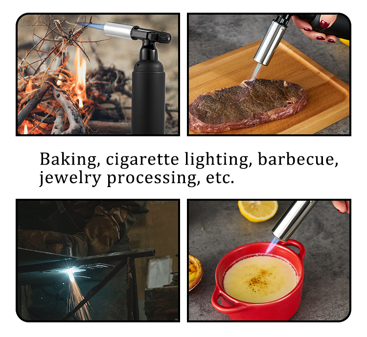 Wildcamp Butane Gas Torch Smoker Lighter With Safety Lock No Butane ...