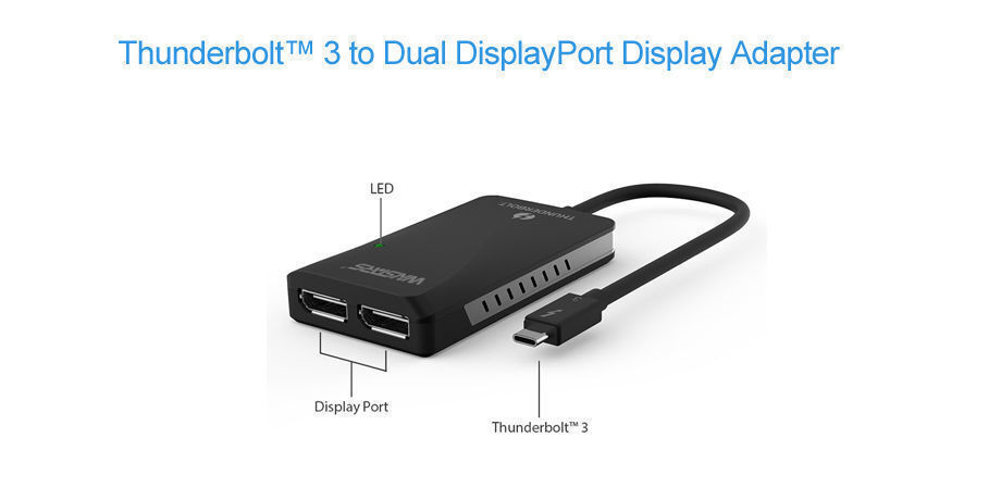 Buy Wholesale China Ultra 4k Usb C Thunderbolt 3 To Dual Displayport ...