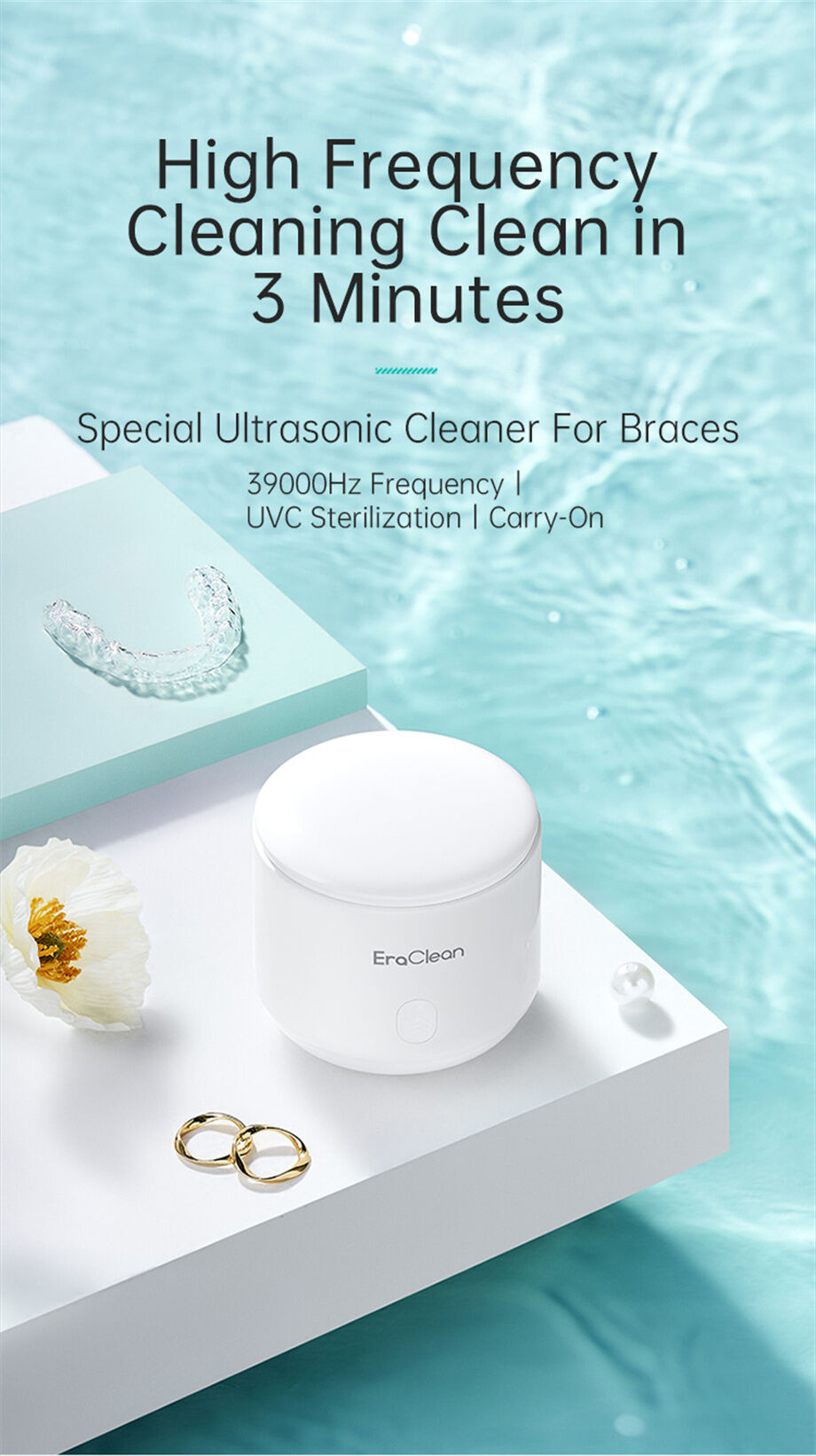 Factory Supply High Quality Usb Ultrasonic Retainer Denture Cleaner ...