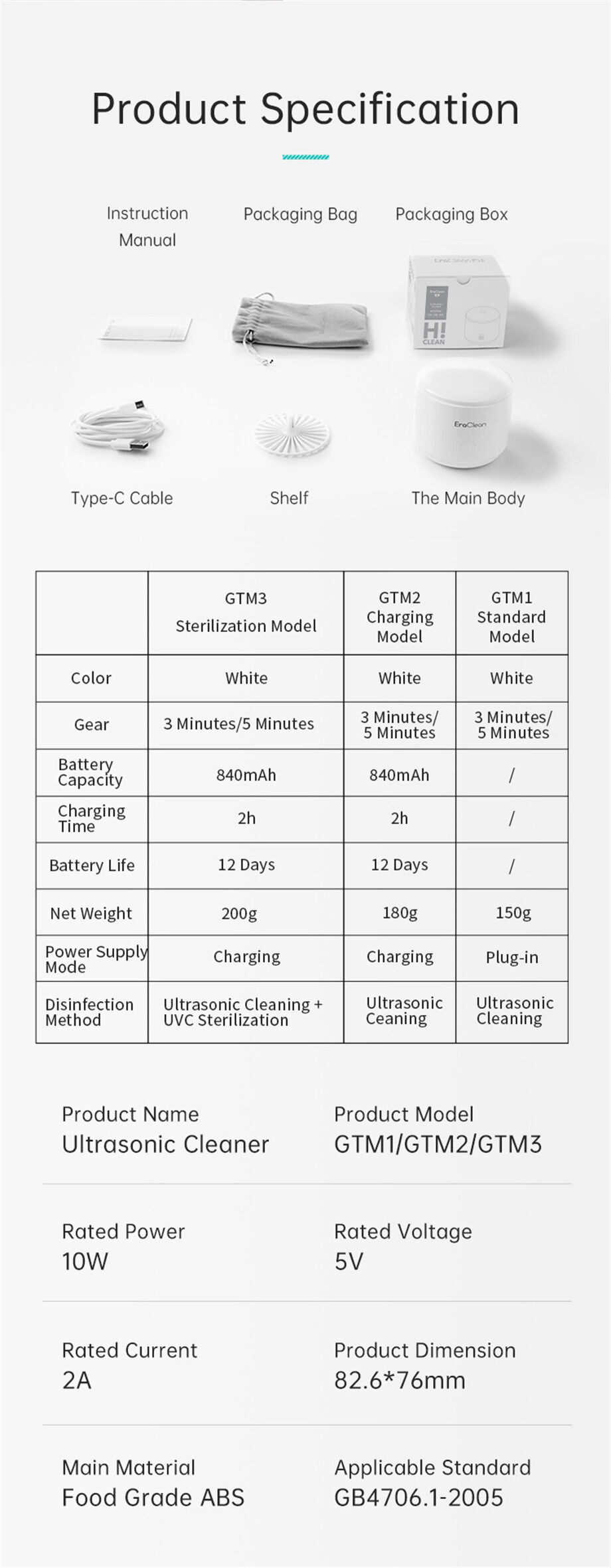 Factory Supply High Quality Usb Ultrasonic Retainer Denture Cleaner ...