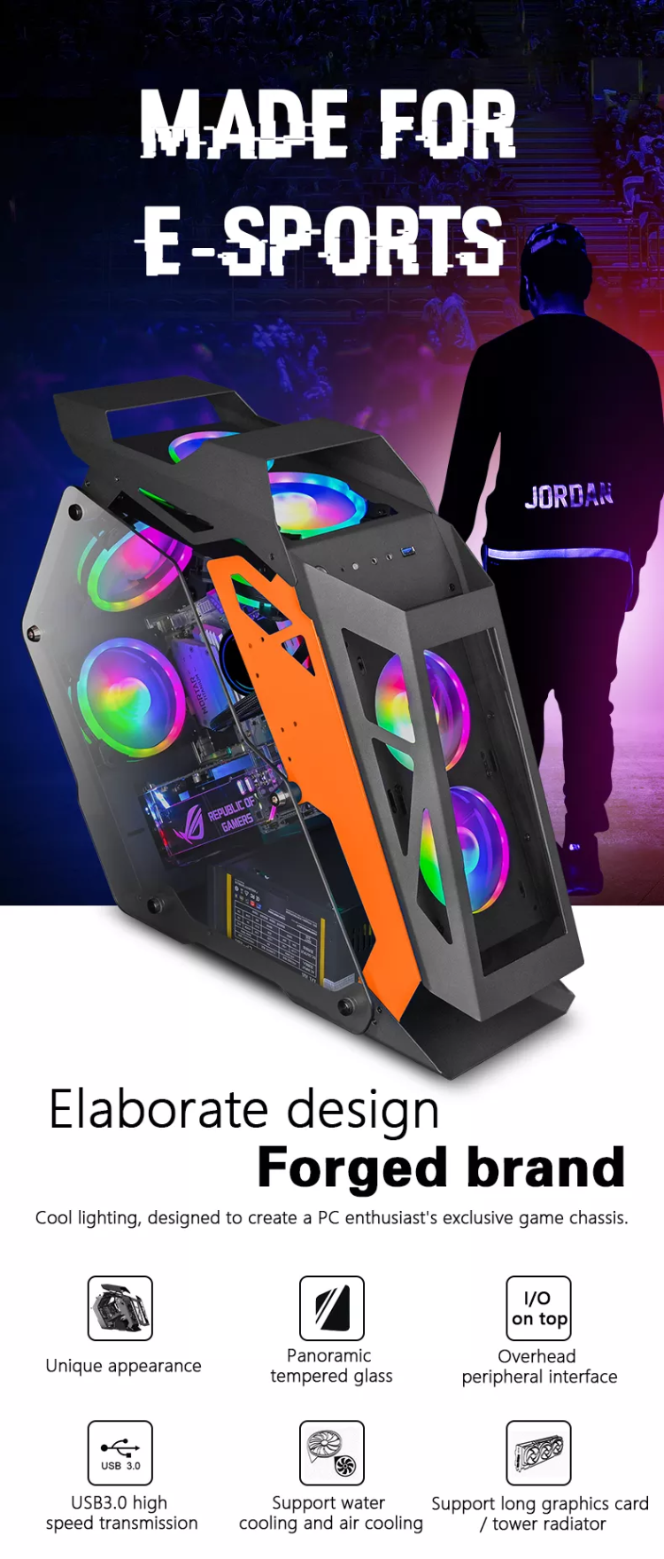 Special Design Bulk Carbon Fiber Front Panel With Power Supply Cooler ...