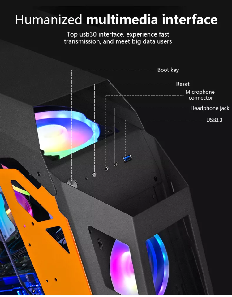 Special Design Bulk Carbon Fiber Front Panel With Power Supply Cooler ...