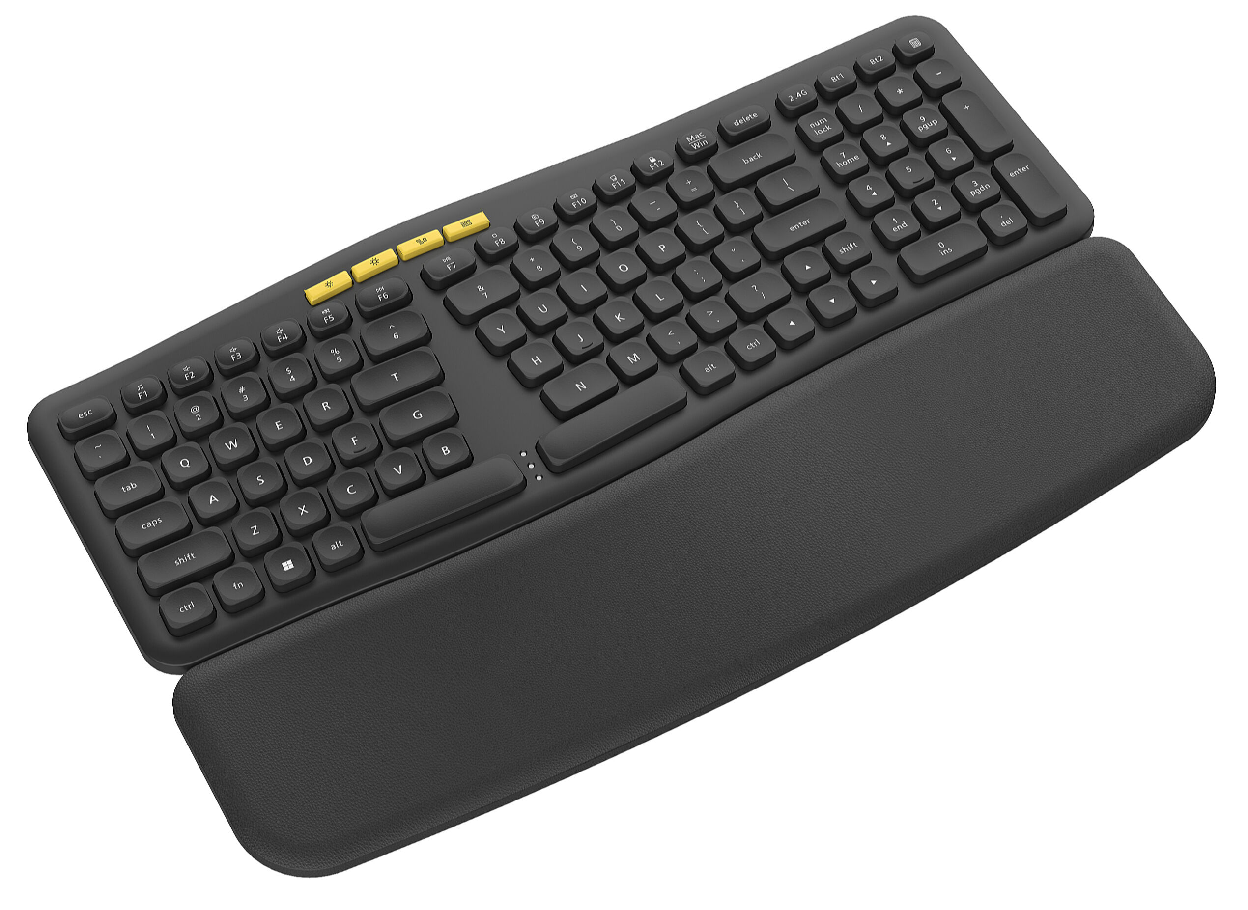 St-skb908 Private 2.4g Ergonomic Membrane Keyboards With Magnetic Wrist ...