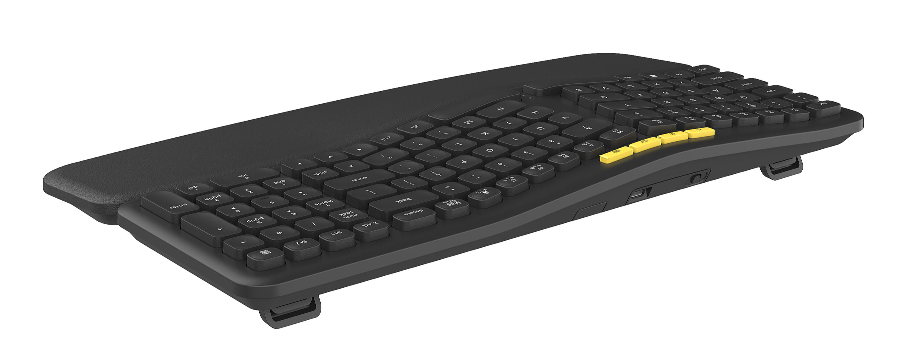 St-skb908 Private 2.4g Ergonomic Membrane Keyboards With Magnetic Wrist ...