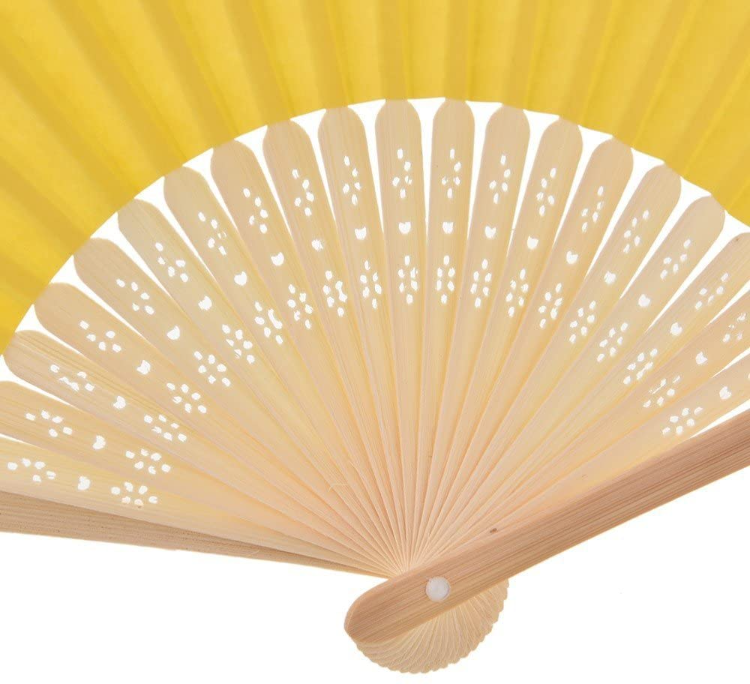 Shunli Bamboo Material Hand Craft Paper Fan Custom Paper Hand Fan For ...