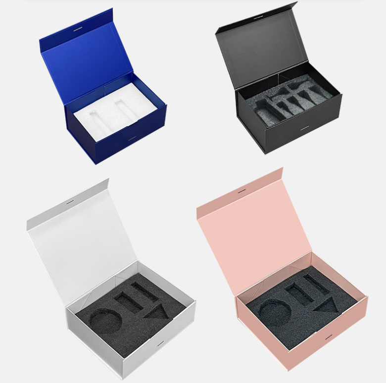 Custom Design Luxury Magnetic Double Opening Door Cosmetics Jewelry ...