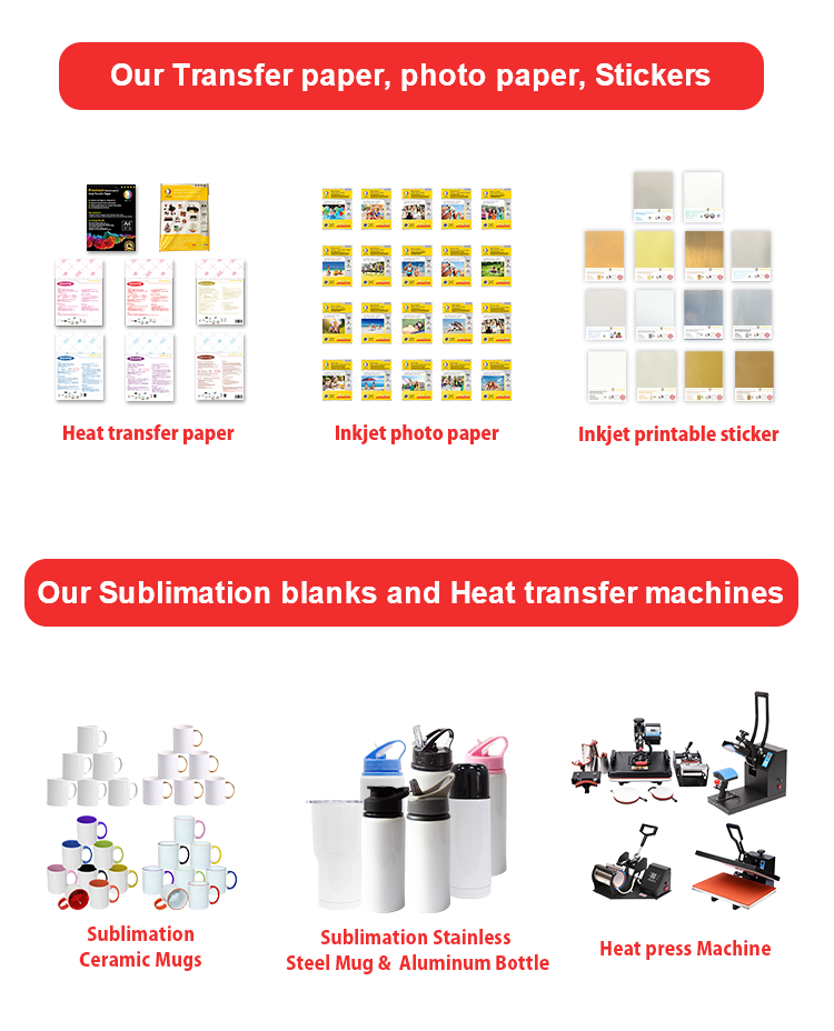 Mr.r Sublimation Compatible Heat Transfer Paper 100gsm A4 For Polyester ...