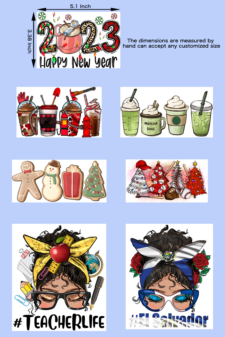 Yunshang Wholesale Transfer Custom Uv Dtf Cup Wrap Transfers Waterproof ...