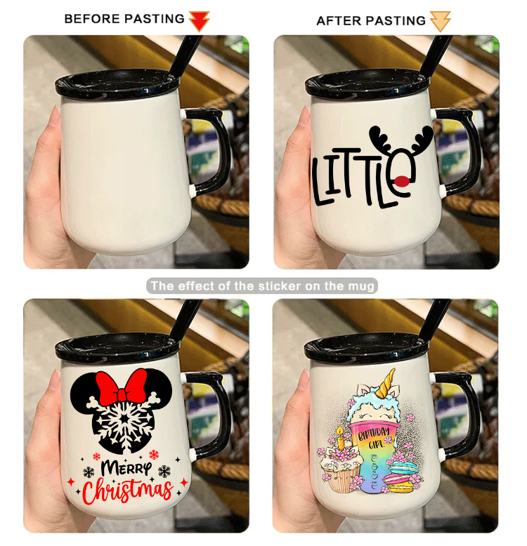 Yunshang Wholesale Transfer Custom Uv Dtf Cup Wrap Transfers Waterproof ...