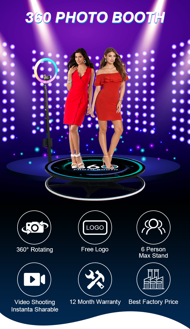 Bulk Buy China Wholesale 6 People Stand In 115cm Big 360 Photo Booth ...