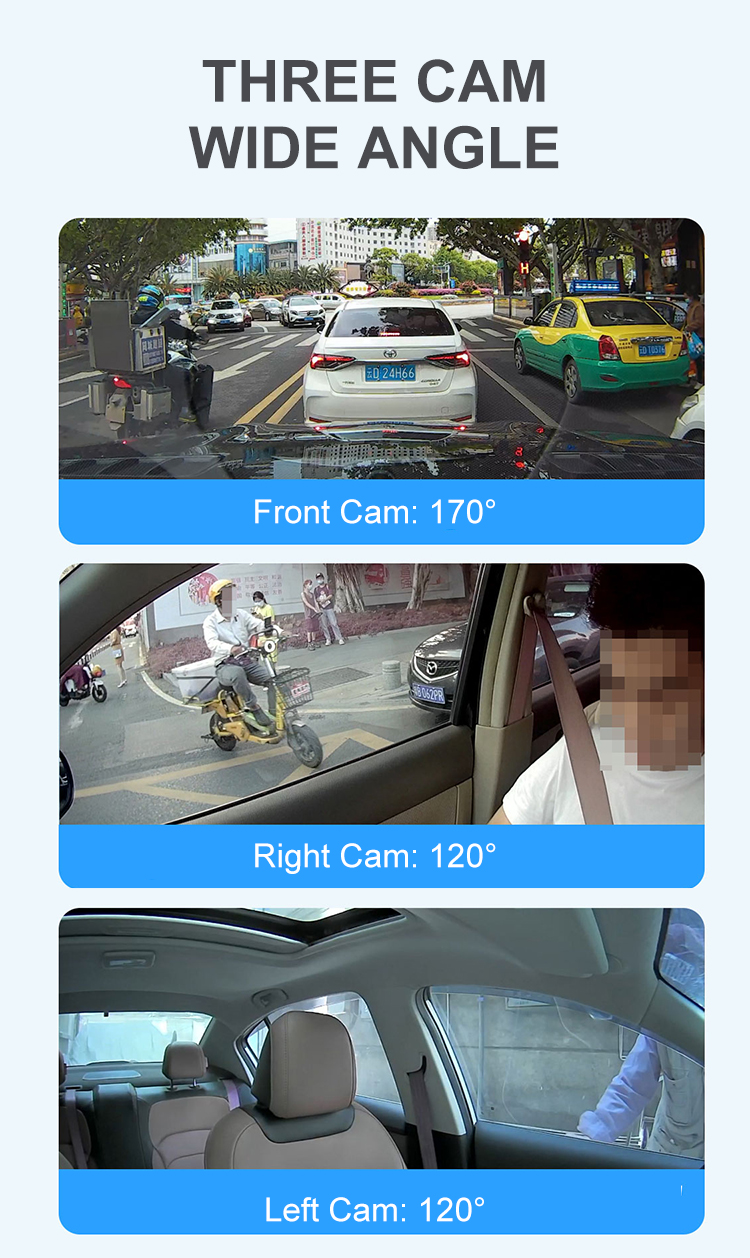 Bulk Buy China Wholesale 3 In 1 Triple Lens Car Dvr Camera 1080p Fhd ...