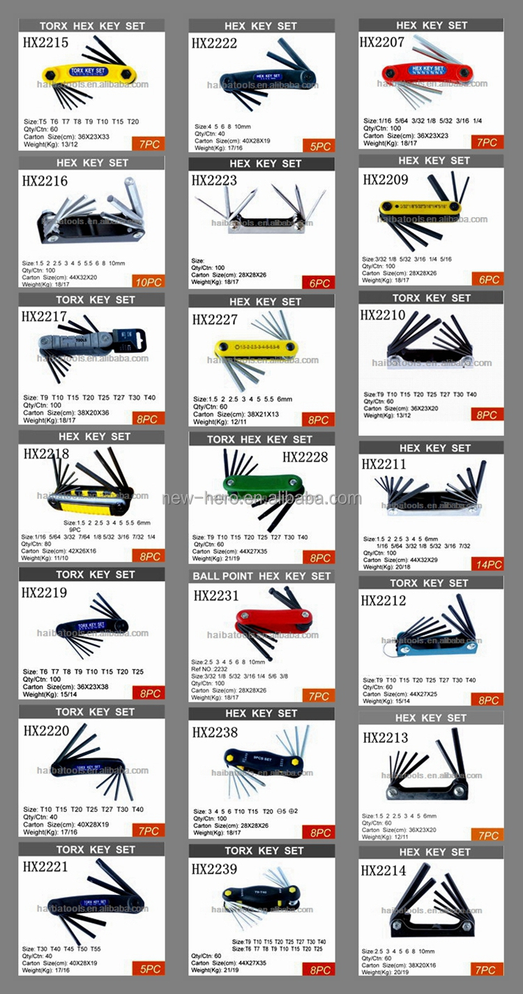 Buy Wholesale China Lovely Gift Promotion Mini Allen Key Set Multi ...