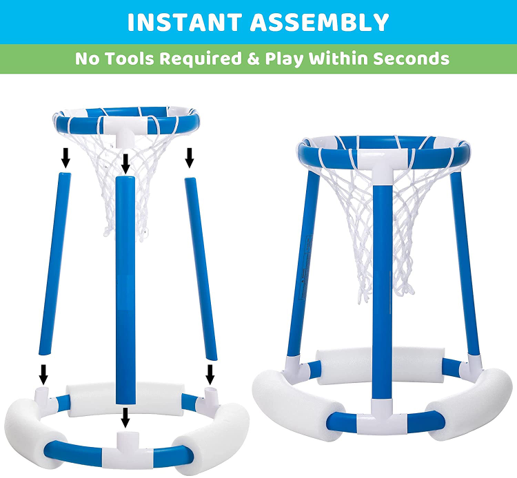 Inflatable Water Basketball Hoop Game Pool Floats Toys For Kids Custom ...