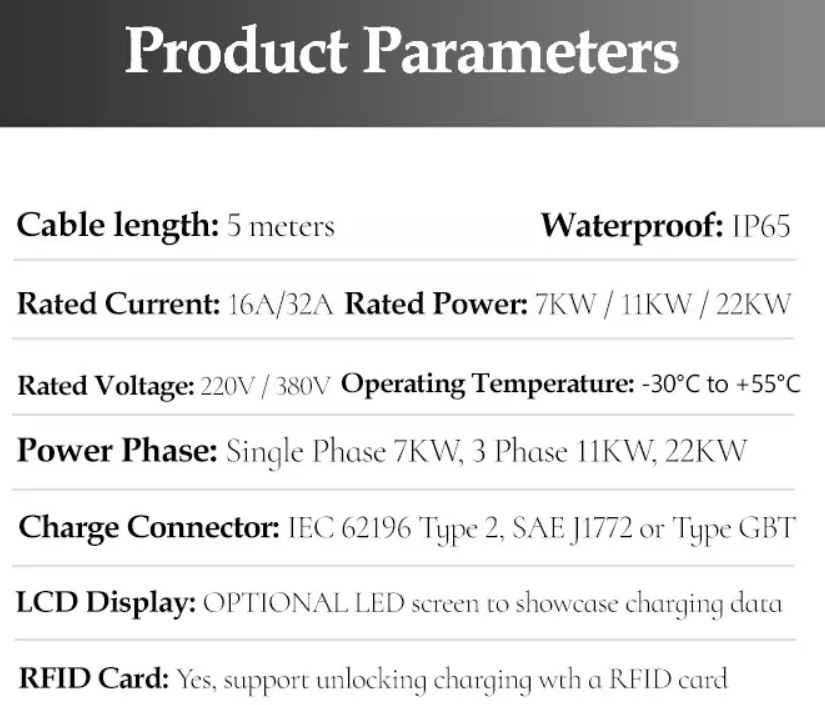 Fast Changing Type2 11 Kw 16a 4.3 Lcd Screen 380v Wall-mounted Ac Ev ...
