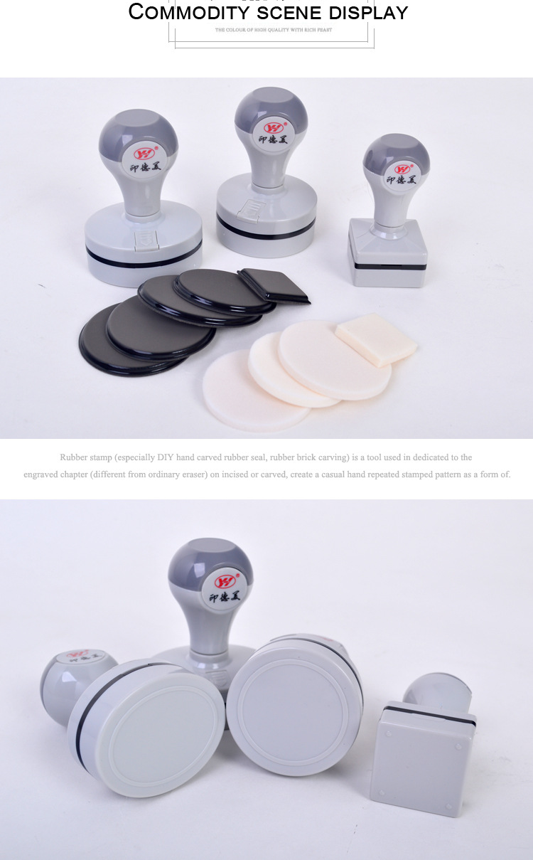 Dual Foam Pre Inked Flash Stamp Case Holder Plastic Flash Stamp Blank ...
