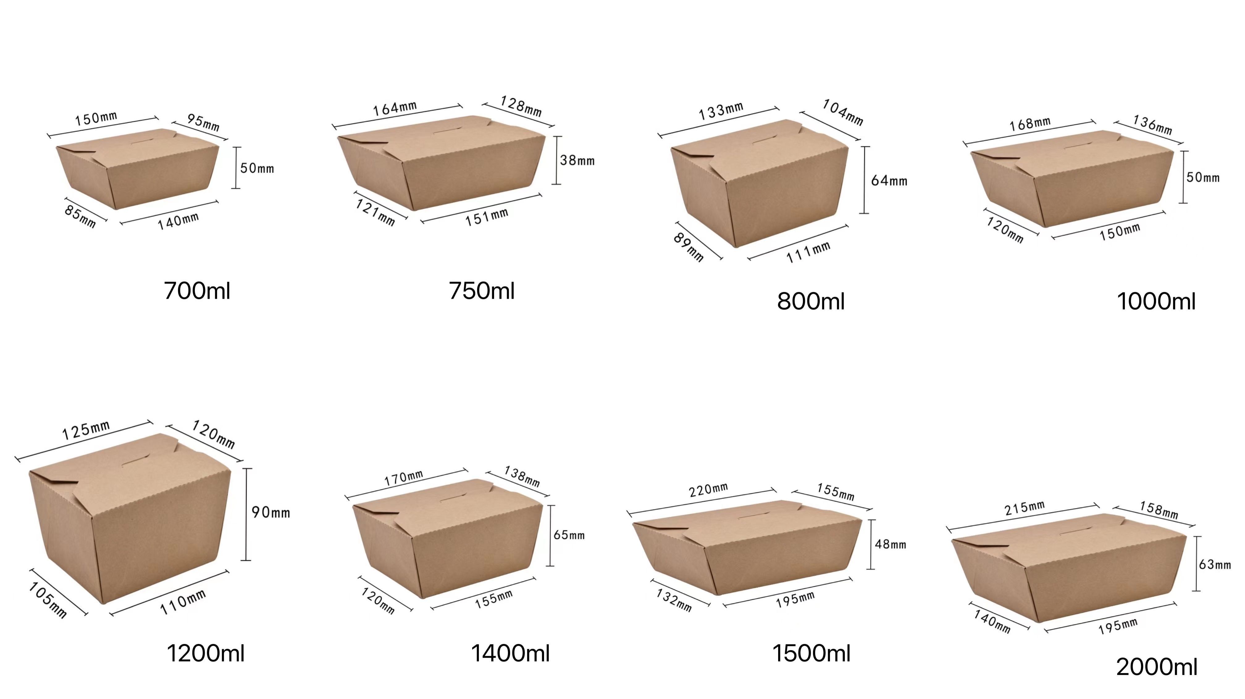 Buy Wholesale China Customized Brown Kraft Paper Food Box Salad Fruit ...