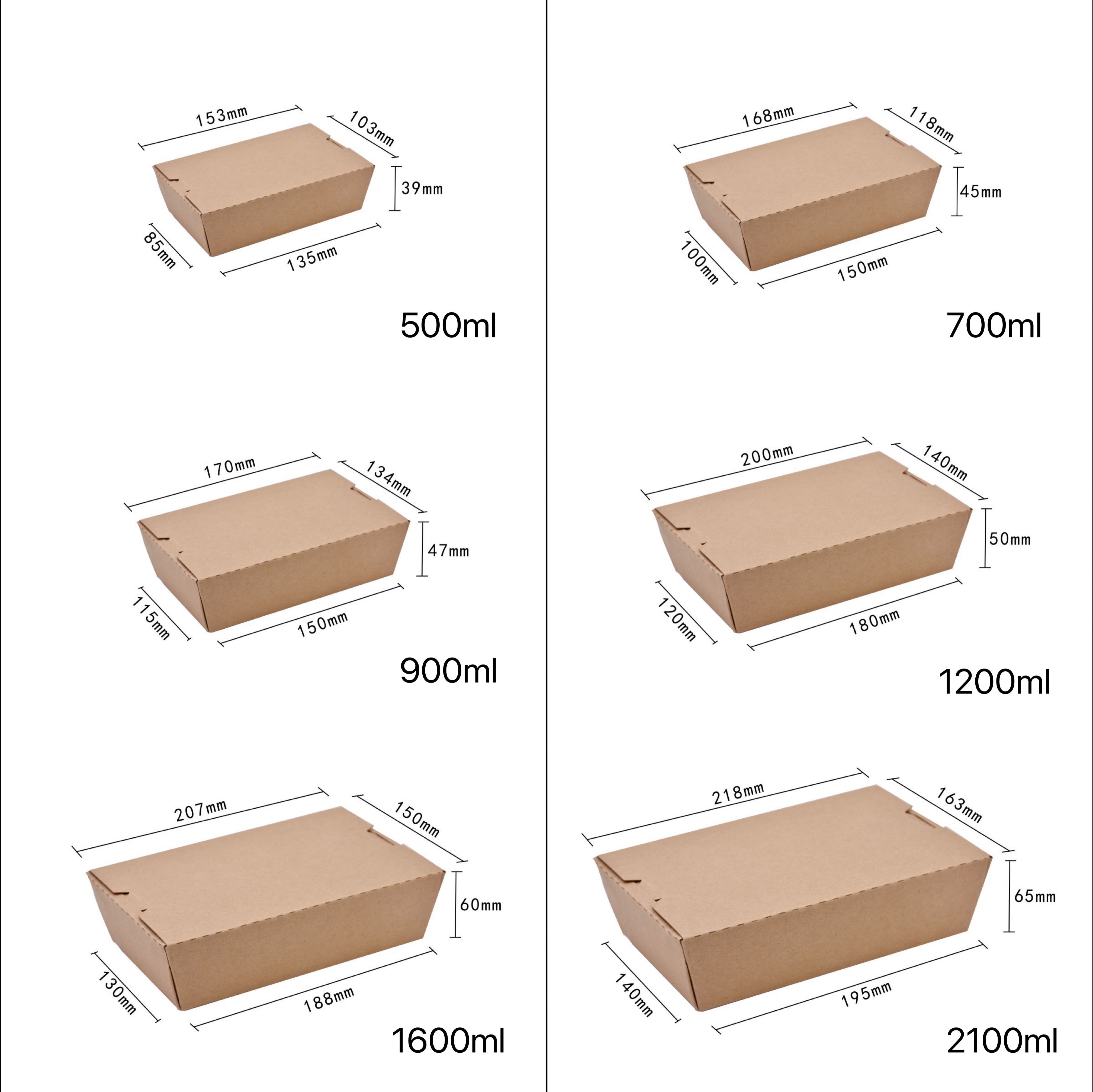 Buy Wholesale China Customized Brown Kraft Paper Food Box Salad Fruit ...