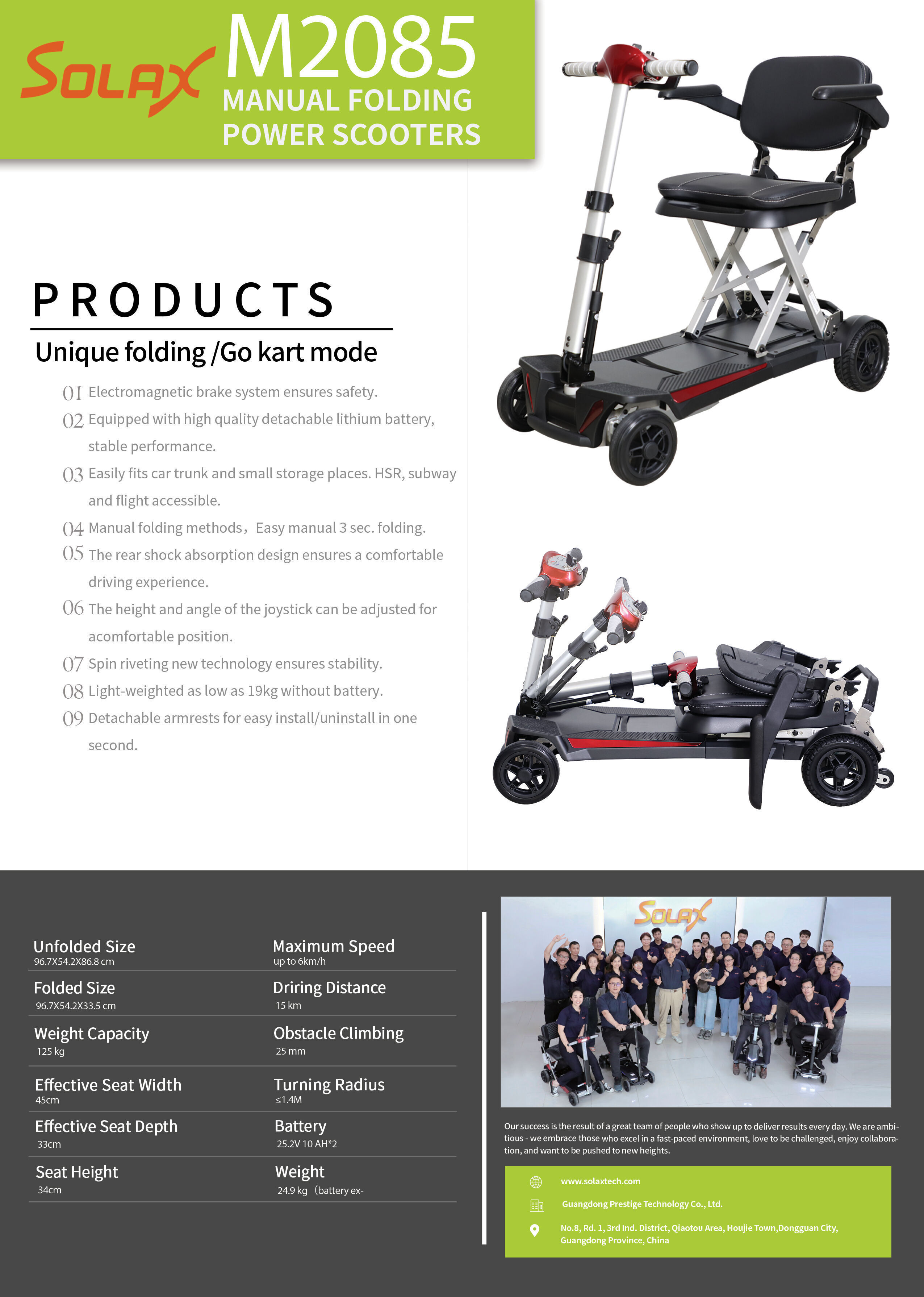 Buy Wholesale China Mobifree New M2085 Manual Folding Mobility Scooter ...