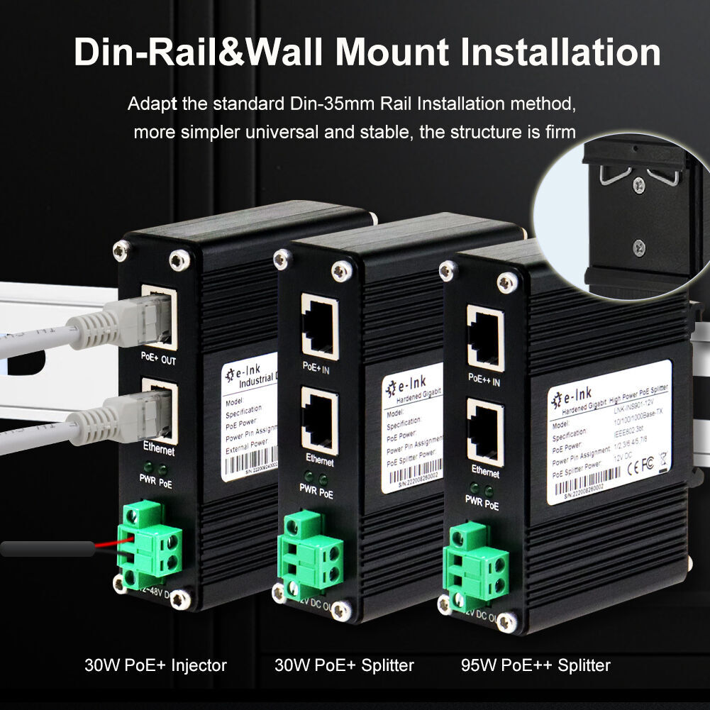 Buy Wholesale China Industrial 10/100/1000mbps 802.3bt Din Rail Poe ...