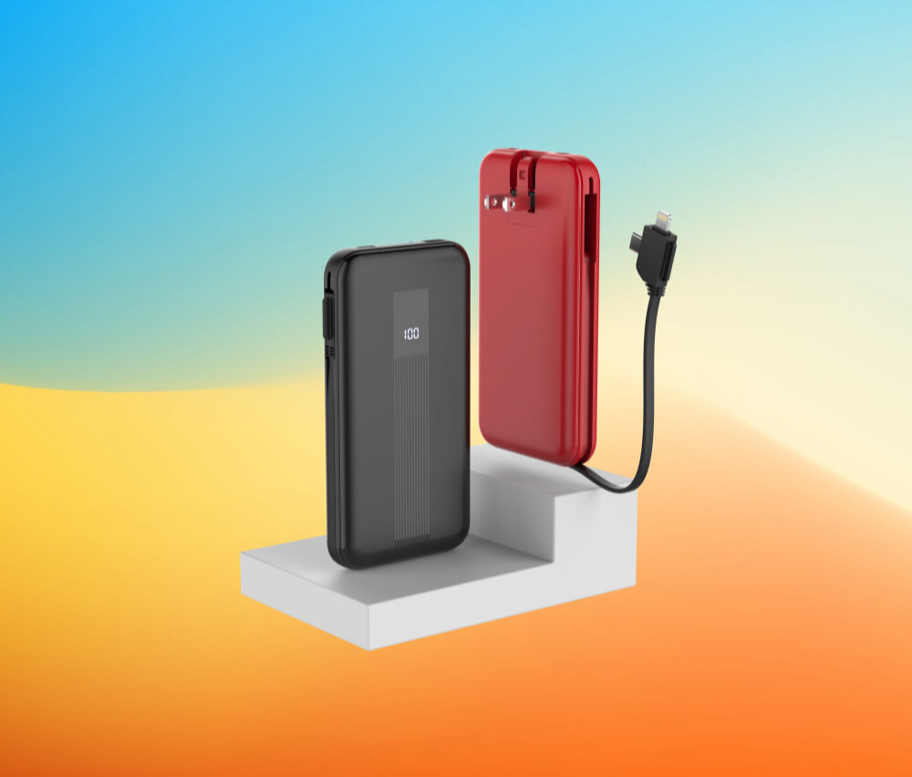 Hot Ac Power Bank,ac Charger,portable Power Bank With Built In Cable ...