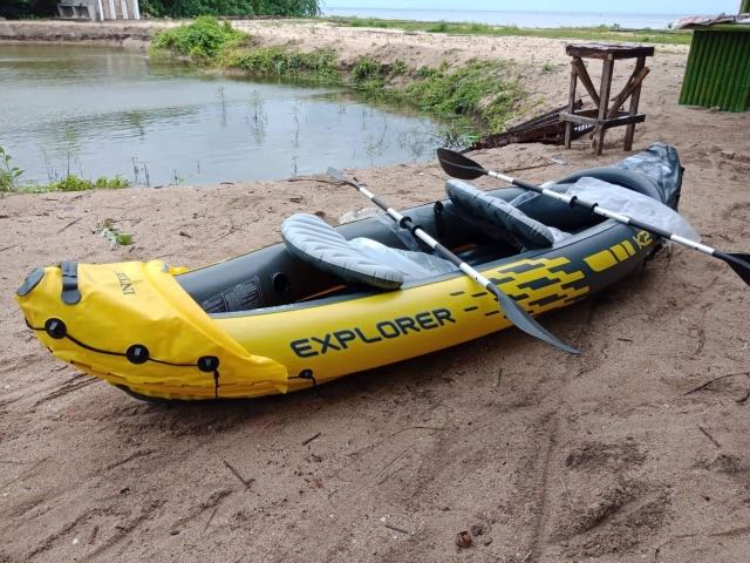 Intex 68307 K2 Kayak 2 Person Inflatable Boat With Paddles And Pump ...