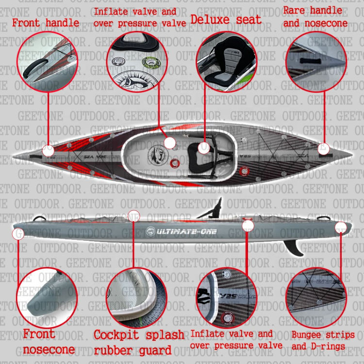 Geetone Inflatable Drop Stitch Kayak Extasea Ultimate Kayaker Kajak ...