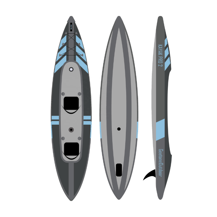 Geetone Inflatable Drop Stitch Kayak Extasea Ultimate Kayaker Kajak ...