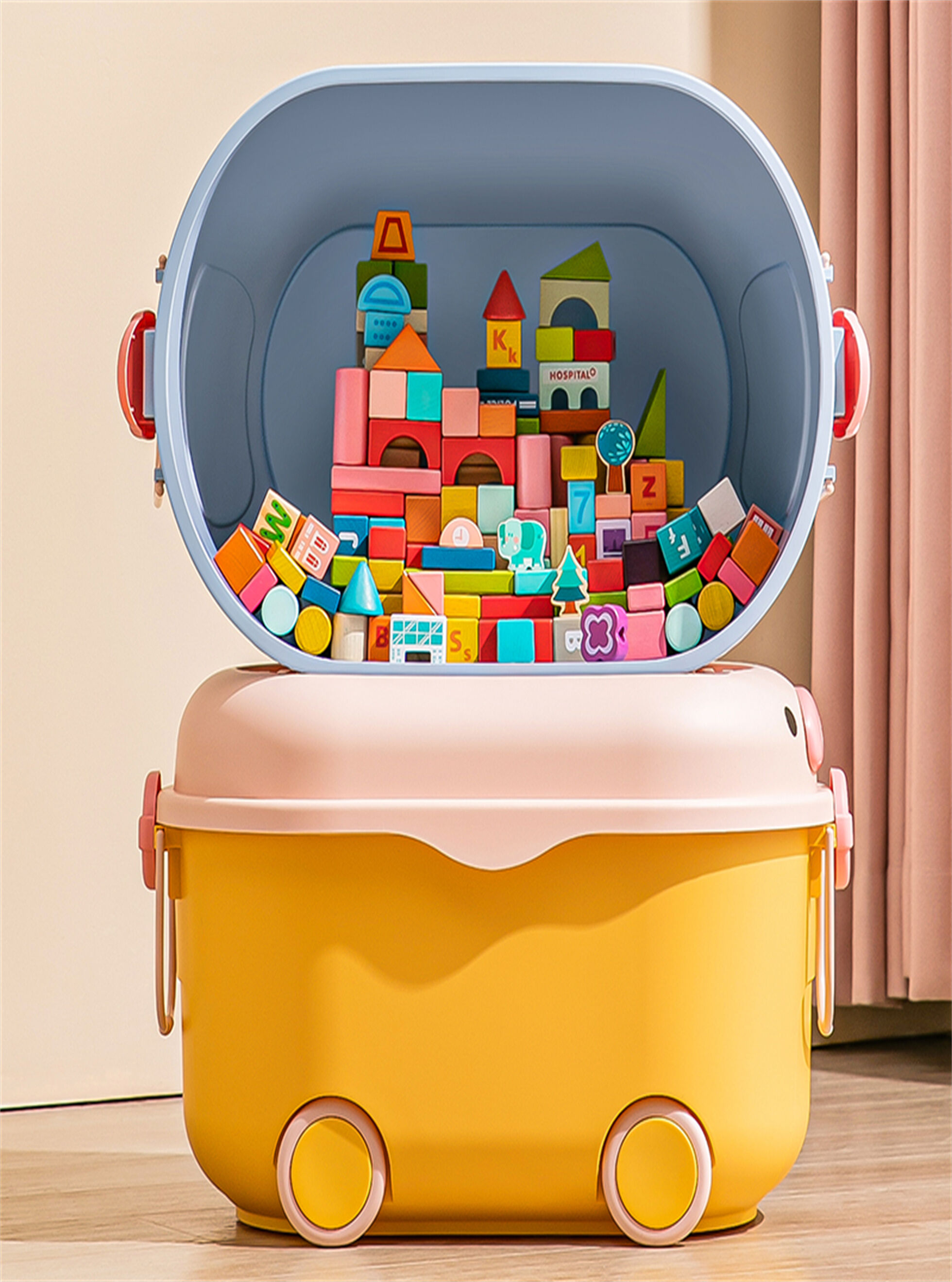 Waterproof High Capacity Lid Toy Storage Box, Toy Container, Toy Holder ...