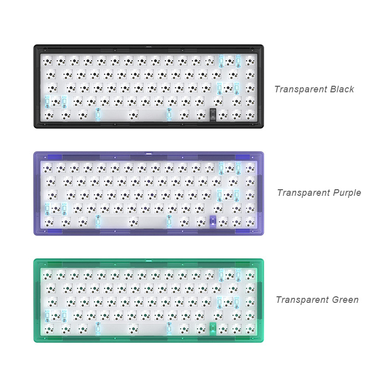 Ciy Gas67 67 Keys Transparent Case Pc Plate Rgb Wired Hotswap ...
