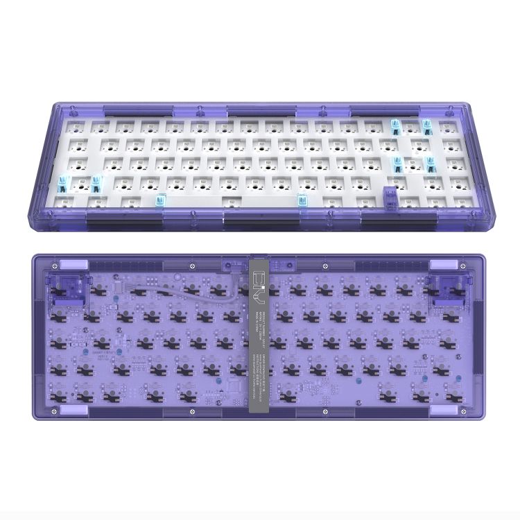 Ciy Gas67 67 Keys Transparent Case Pc Plate Rgb Wired Hotswap ...