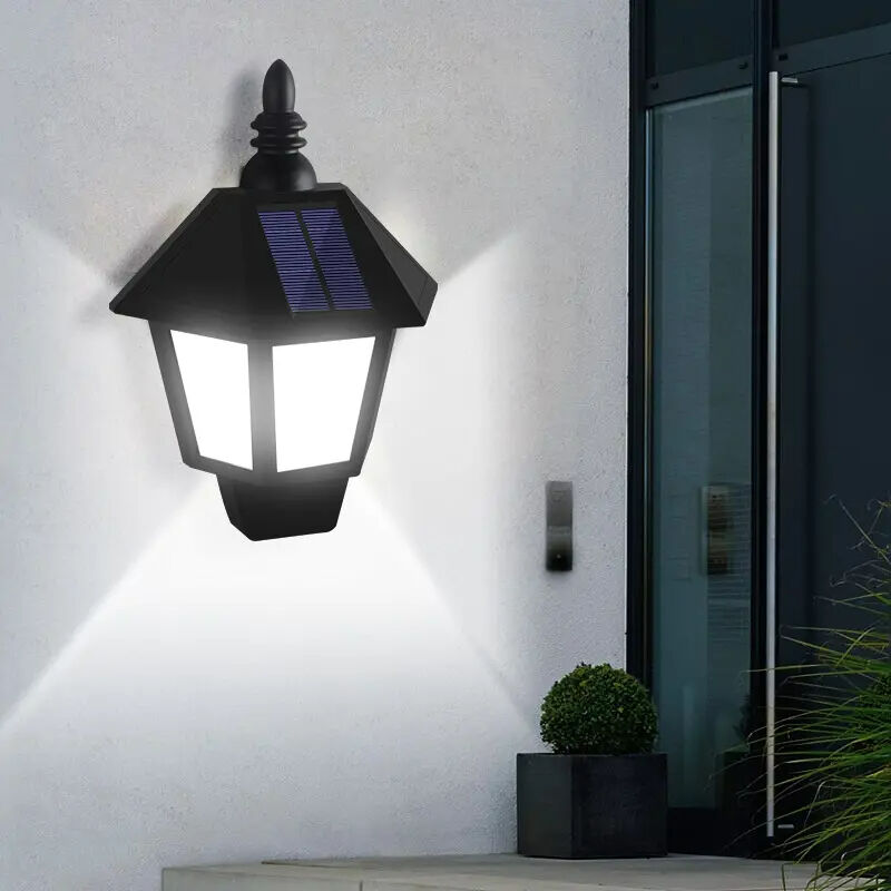 Solar Lights Outdoor Decorative Wall Sconce Solar Induction Light ...