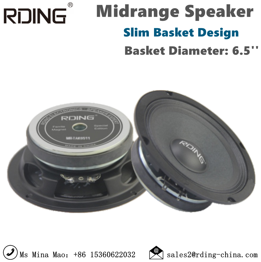 Buy Wholesale China Manufacturer Midrange Speaker With New Style Slim Basket Design / 6.5'' Car ...
