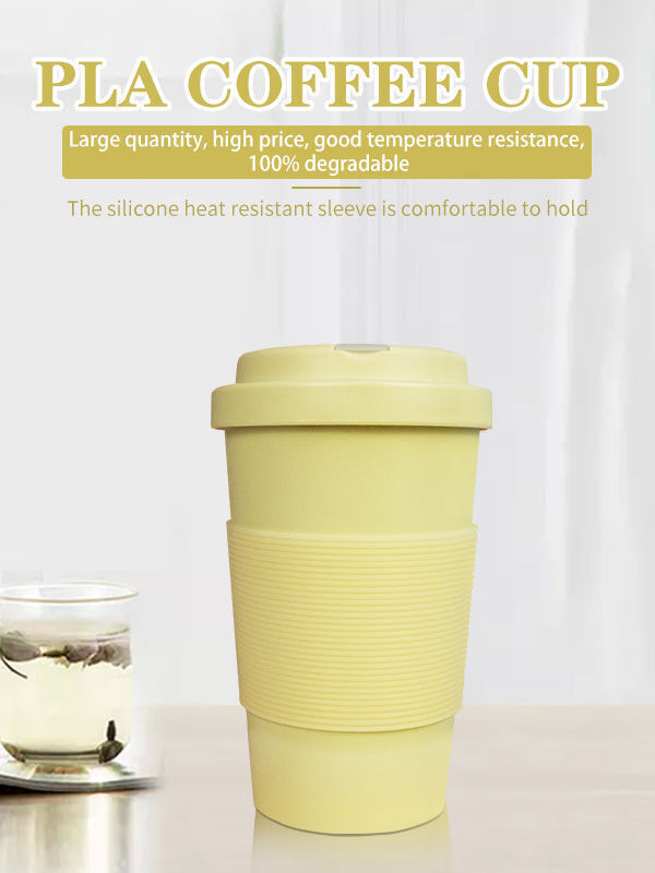 Buy Wholesale China Pla Biodegradable Material Customized 420ml 15 Oz Coffee Cup With Lid Fda ...