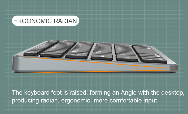 78 Keys Ultra Slim Portable Mini Wireless Keyboard 2.4g Wireless And Bt ...