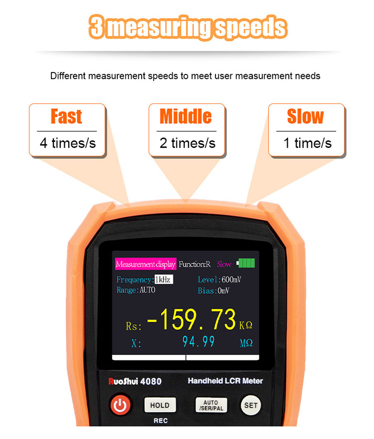 Ruoshui 4080 Multifunction Handheld Lcr Digital Bridge Meter High ...