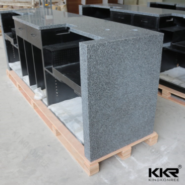 Kkr Custom Made Coffee Shop Artificial Stone White Luxury Bar Buffet ...