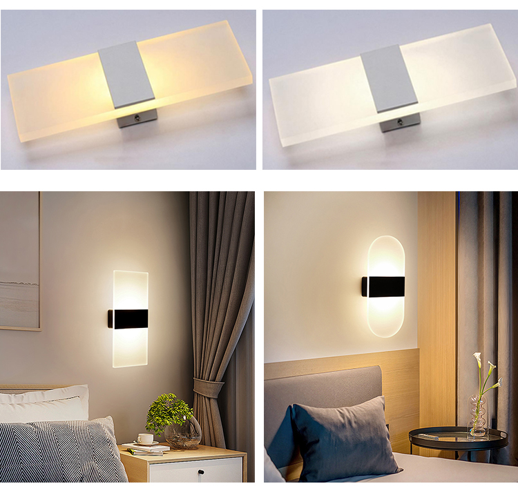 Lnjami Pir Motion Sensor Smart Wall Lamp Indoor Bedroom Led Wall Lights ...