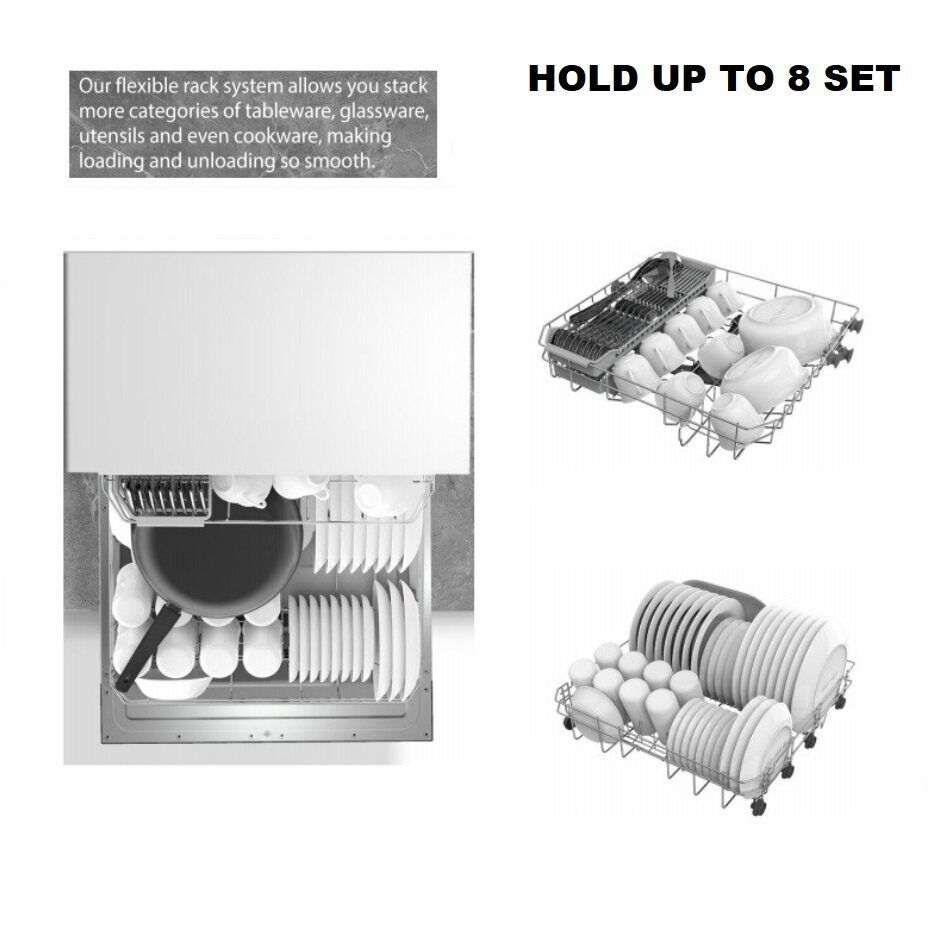 Buy Wholesale China New Design Standing Dishwasher 8 Set Setting Uv ...