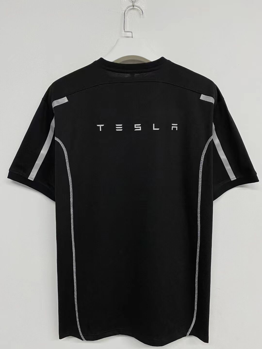 Buy Wholesale China Tesla Round Neck Tee Short Sleeve T Shirt Three ...