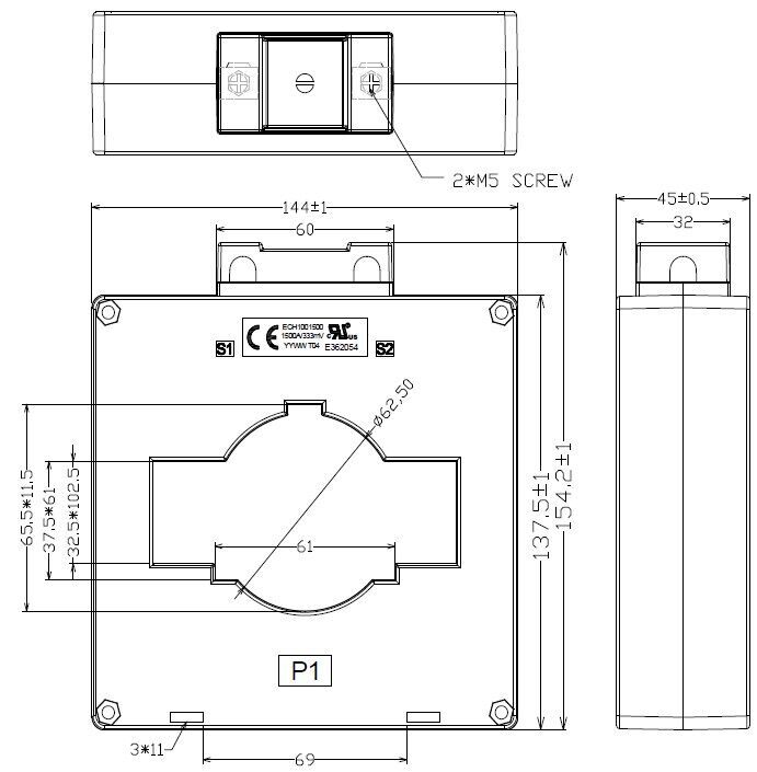 Buy Wholesale China Echun Ul Certification Ct Ech100 Closed Loop