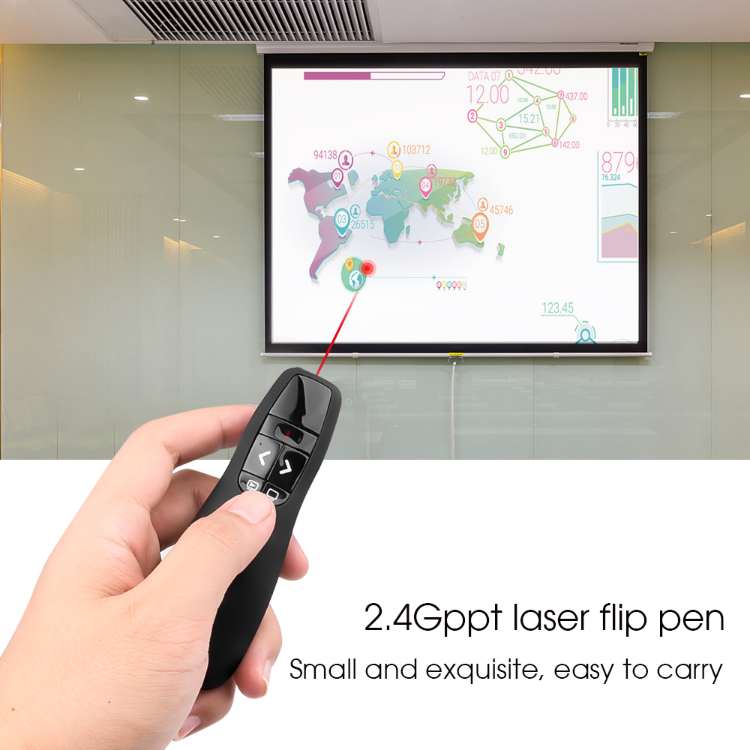2.4ghz Wireless Presenter Page Turning Pen Remote Control Wireless Usb ...