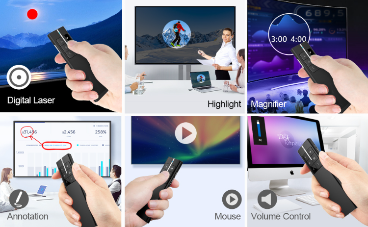 Buy Wholesale China Multifunction Highlight Laser Pointer Presenter For ...