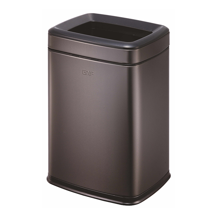 Fingerprint Proof Stainless Steel 8l Open-top Trash Can Double-lay ...