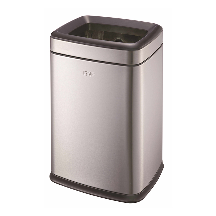 Fingerprint Proof Stainless Steel 8l Open-top Trash Can Double-lay ...