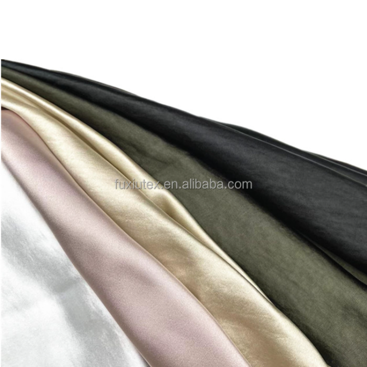 240gsm Glitter Luxury Soft Lady Wear Stretch Satin Textile 100% ...