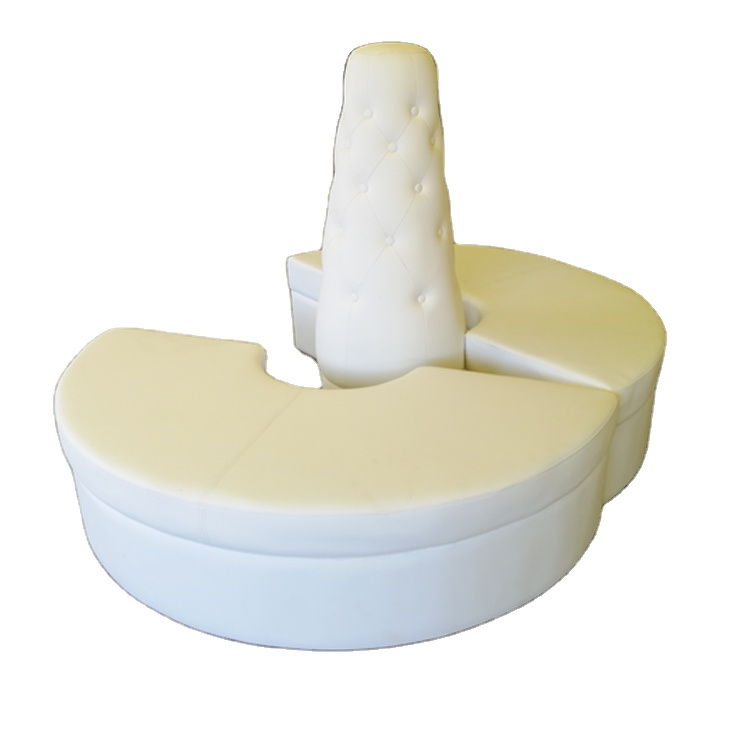 Buy Wholesale China Sunzo Furniture White Diamond Round Sofa Bench ...