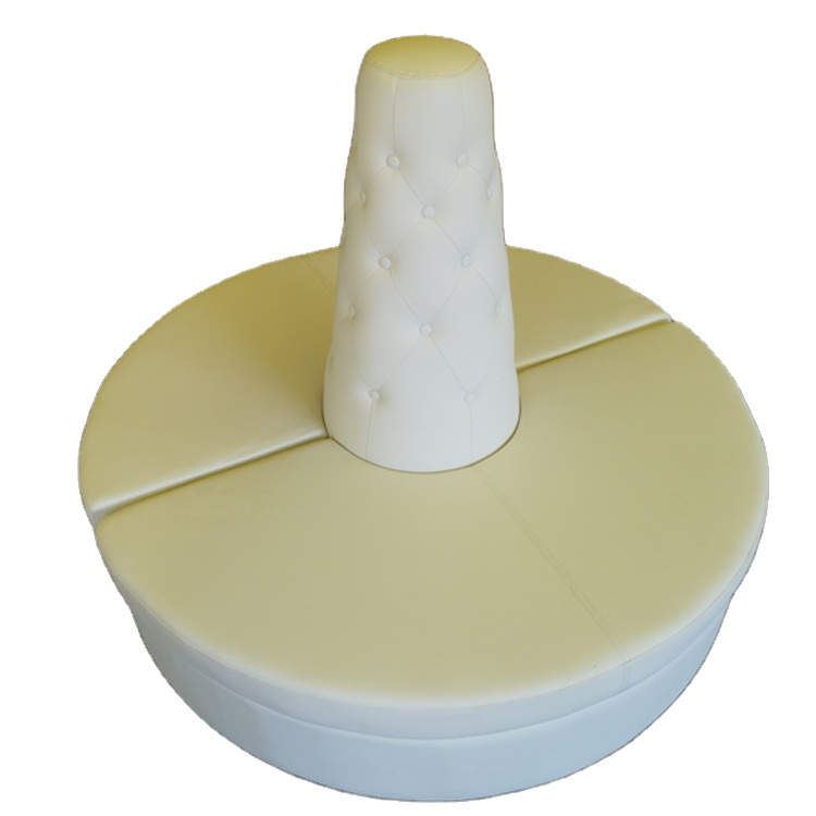 Buy Wholesale China Sunzo Furniture White Diamond Round Sofa Bench ...