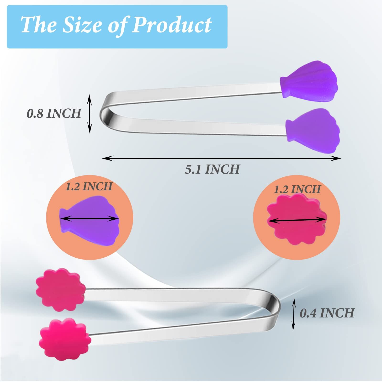 Buy Wholesale China 8pcs Silicone Mini Tongs 5inch Hand Shape Food ...