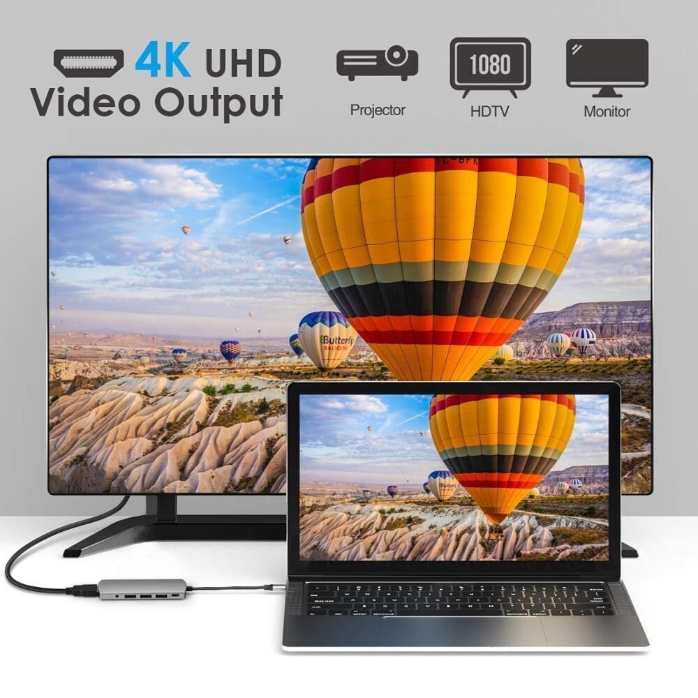 Buy Wholesale China Premium Usb C Hub 6 In 1 Metal 5gbps Usb 3.1 ...