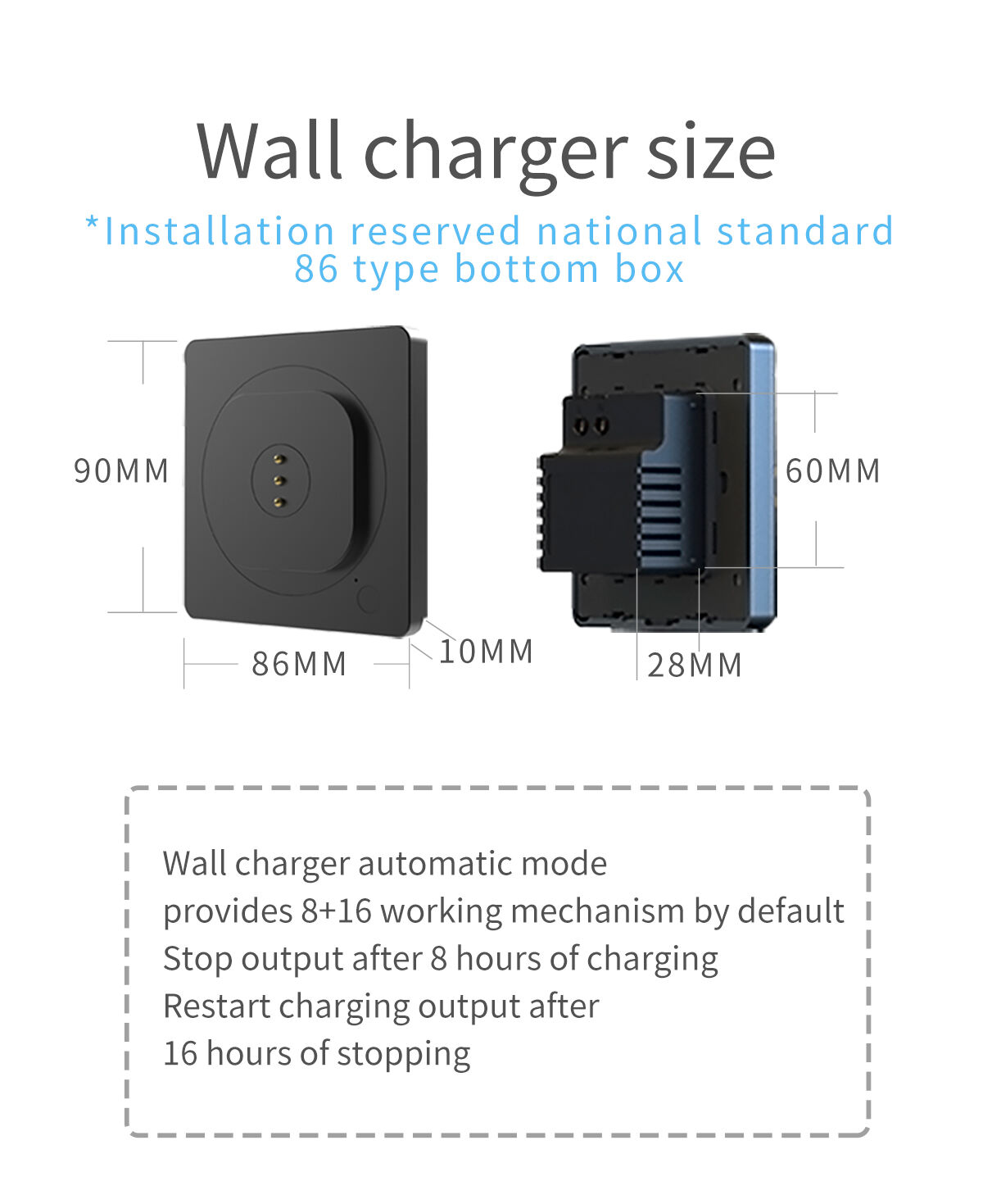Emonita Ipad Tablets Stand Wall Mount Charger 5v2a Wireless Charging ...